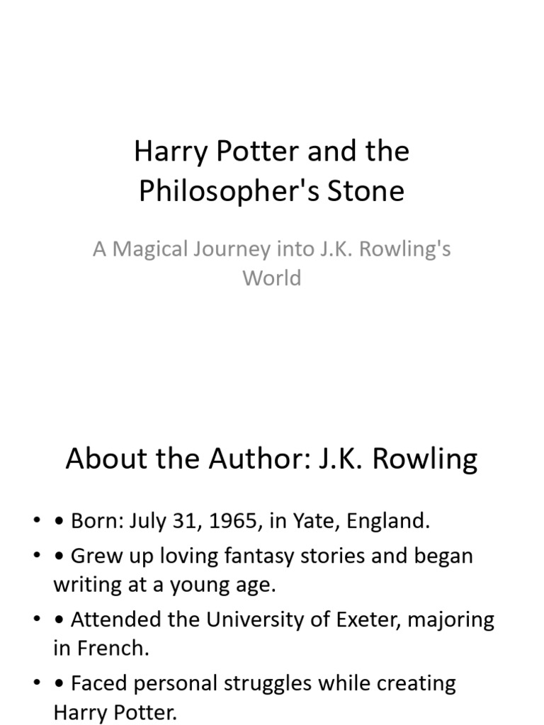 Harry Potter: The Philosopher's Stone Overview | PDF | Fantasy ...