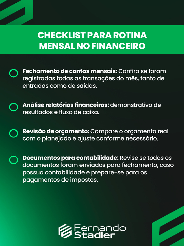 Check List Mensal | PDF