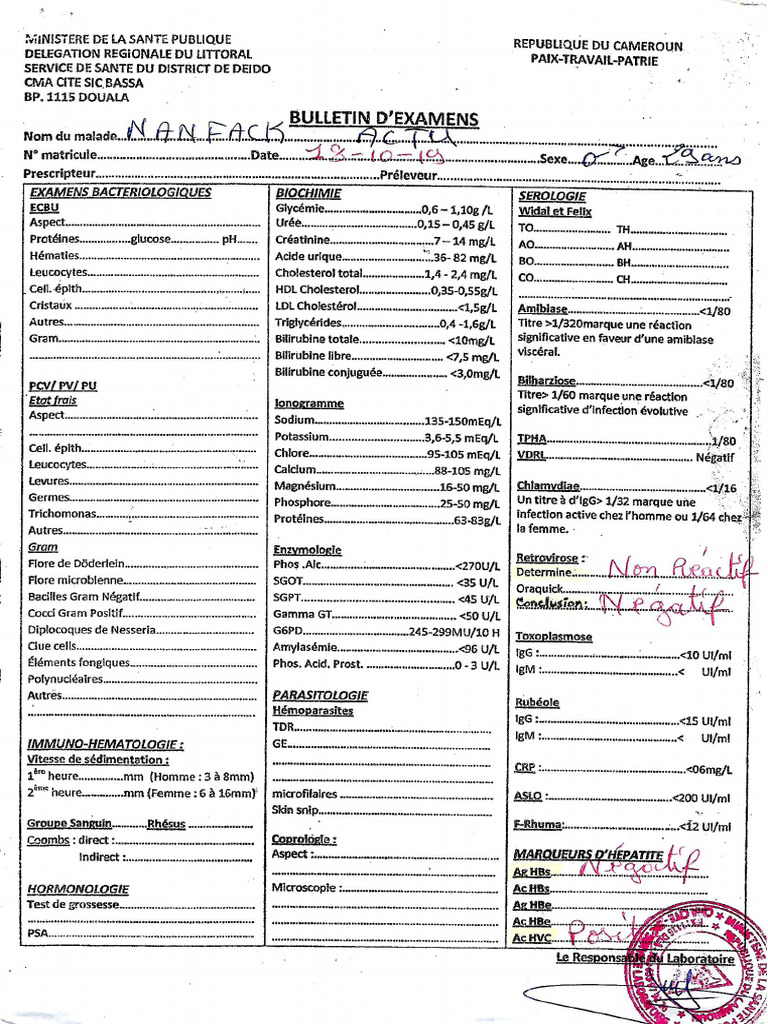 Bulletin d'Examen | PDF