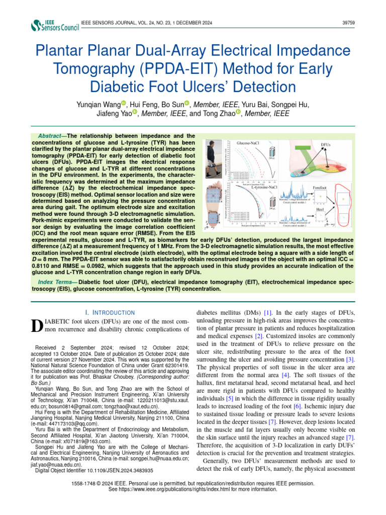 Early Diabetic Foot Ulcer Detection Method | PDF | Magnetic Resonance ...