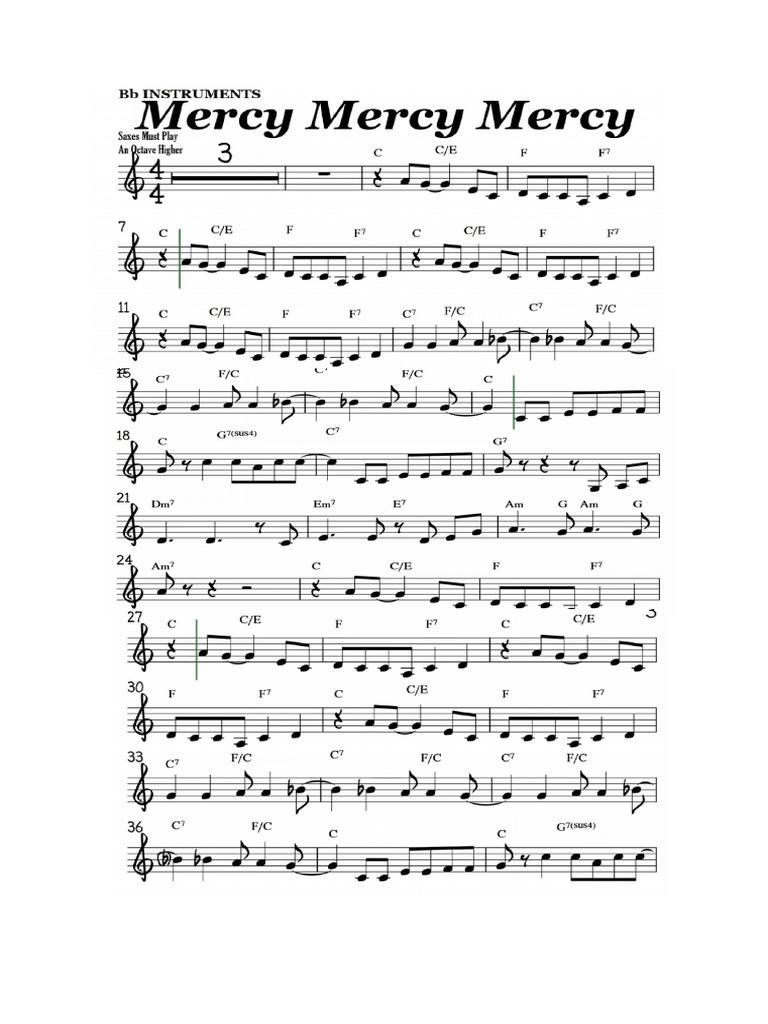 Mercy Mercy Mercy | PDF