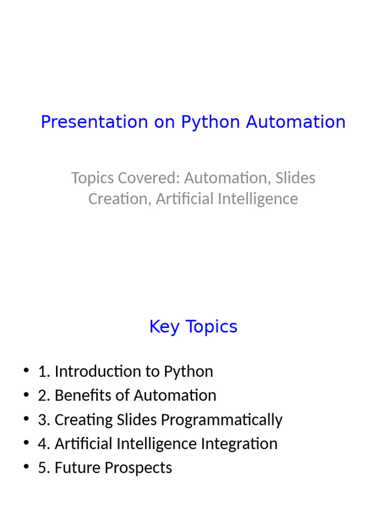 Presentation Sample | PDF