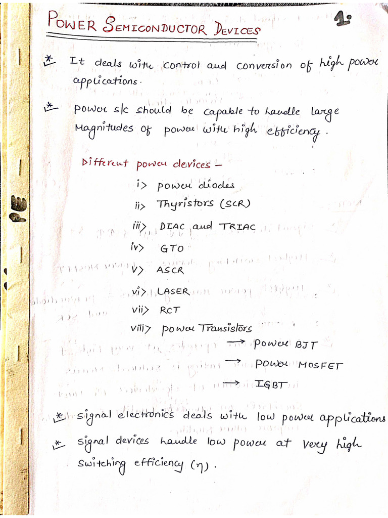 Power Semiconductor Devices | PDF