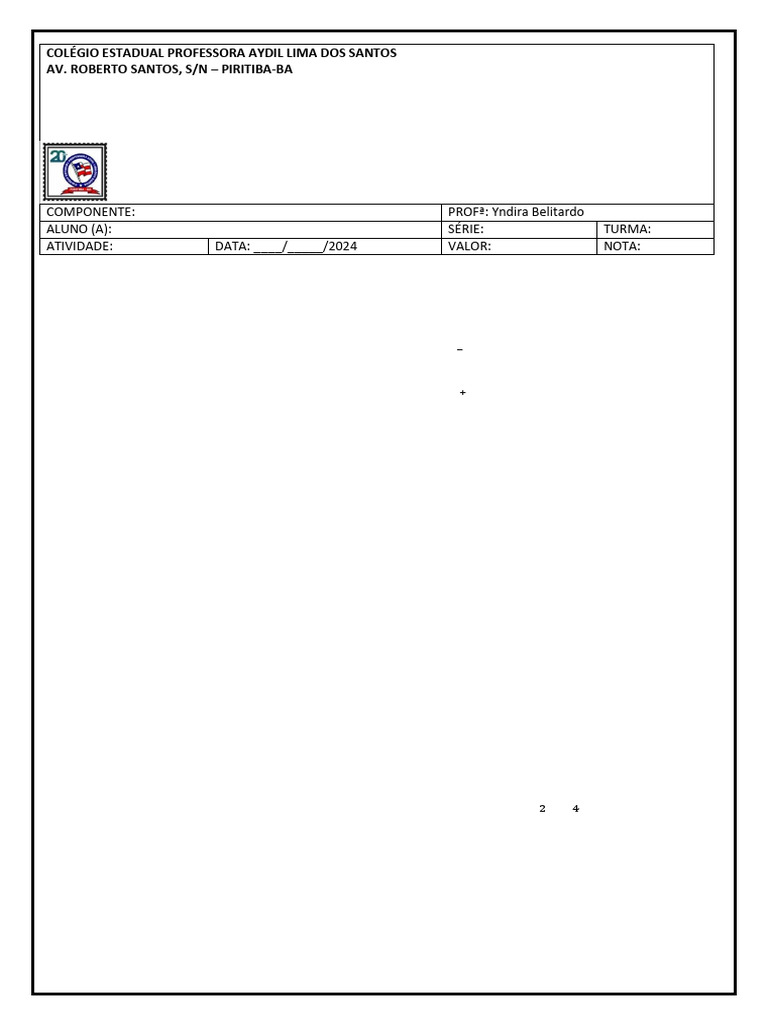 Atividade 2 Ano 2309 | PDF