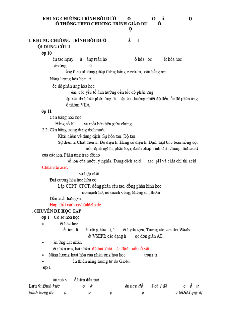 Khung CTR BDHSG | PDF