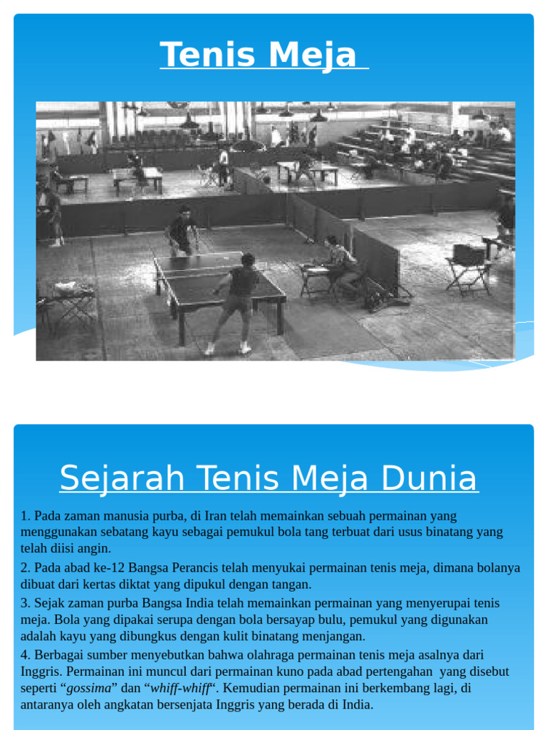 Tenis Meja | PDF