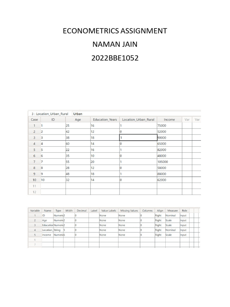 2022bbe1052 Ecotrix Merged (1) | PDF | Coefficient Of Determination | Errors And Residuals