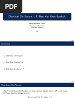 Distribusi F Dan Distribusi T-Student | PDF