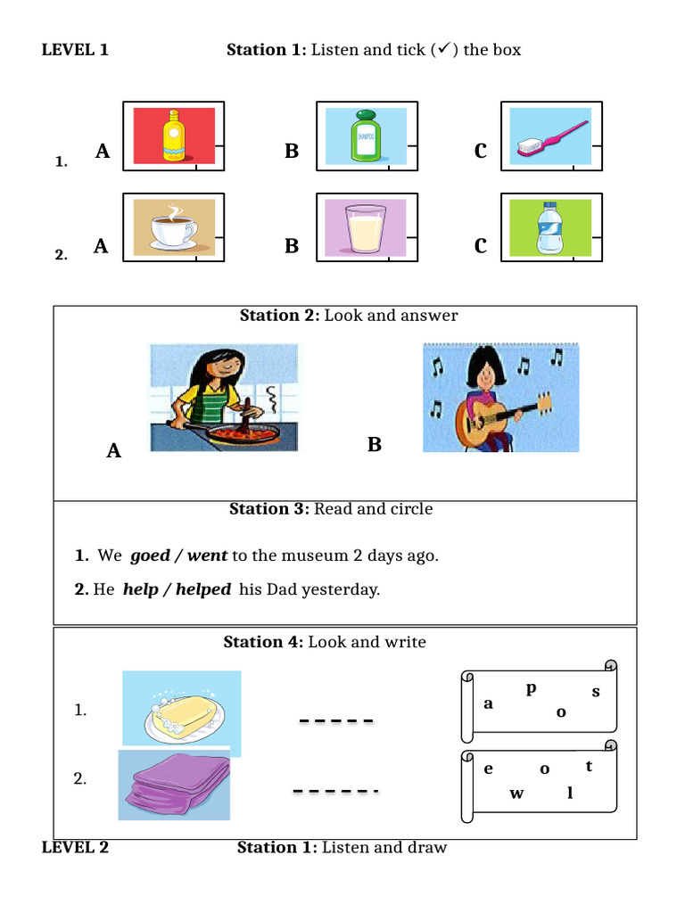ESL Listening and Writing Activities | PDF