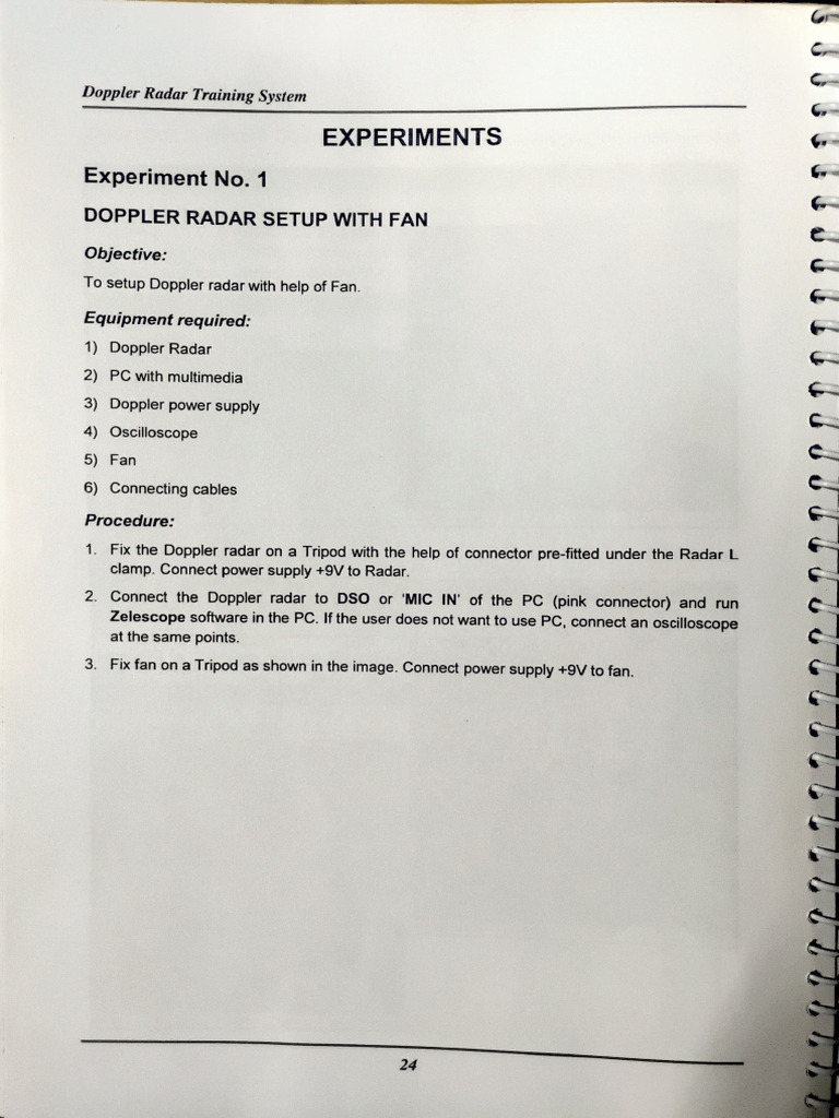 Doppler Radar Fan Speed Experiment | PDF | Radar | Doppler Effect