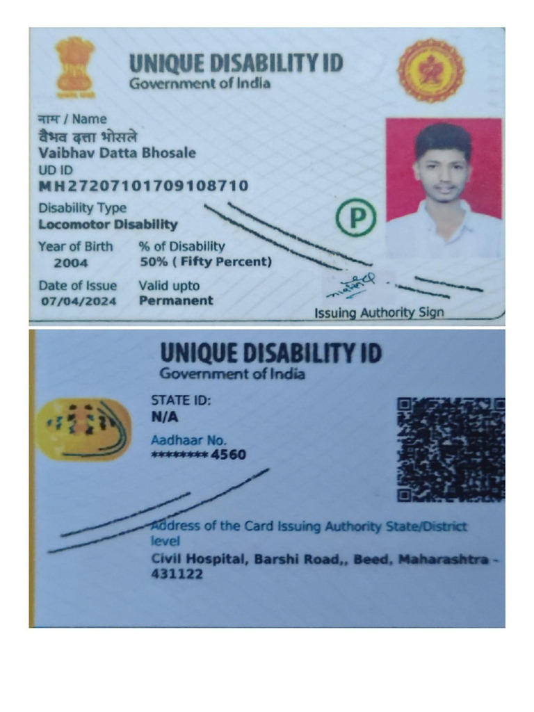 Unique - Disability - ID 2 | PDF