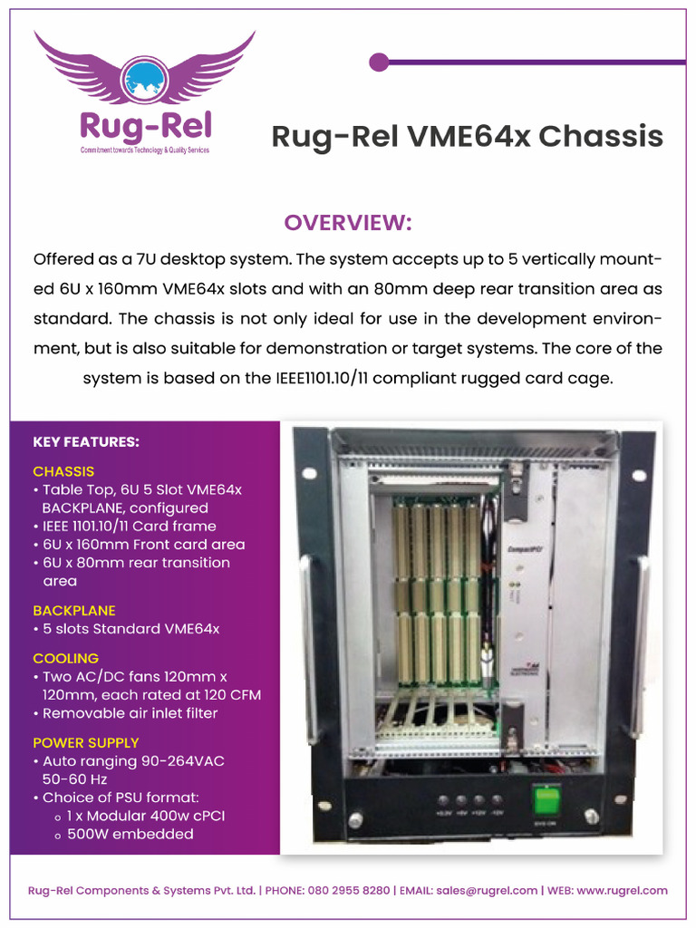 Datasheet 9 - VME64x Chassis | PDF