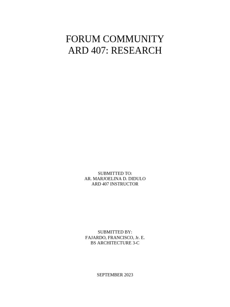 Community Forums: Architecture & Design | PDF | Governance | Internet Forum