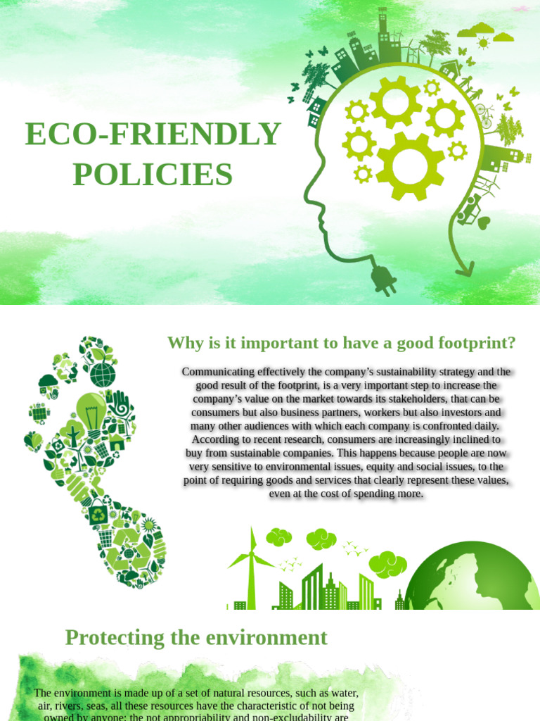 Implementing Eco-Friendly Policies | PDF | Sustainability | Recycling
