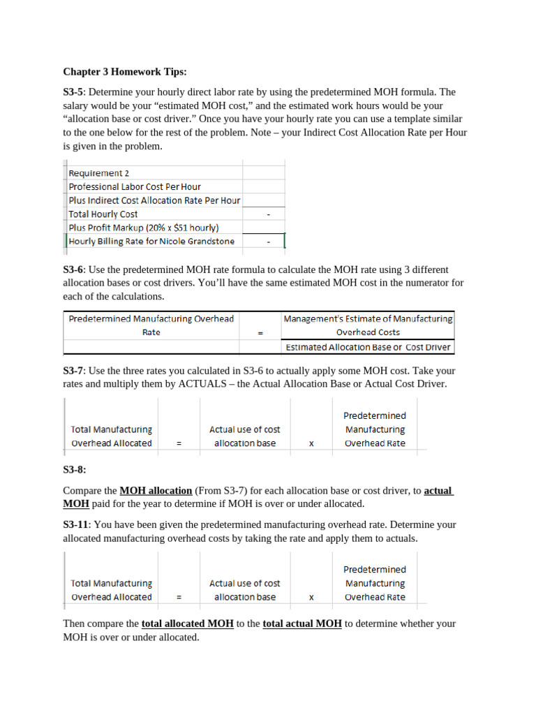 MOH Allocation and Costing Techniques | PDF | Business | Business Economics