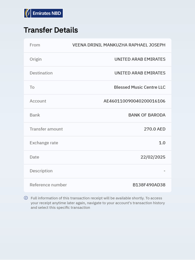 Transaction Receipt B138f490ad38 | PDF