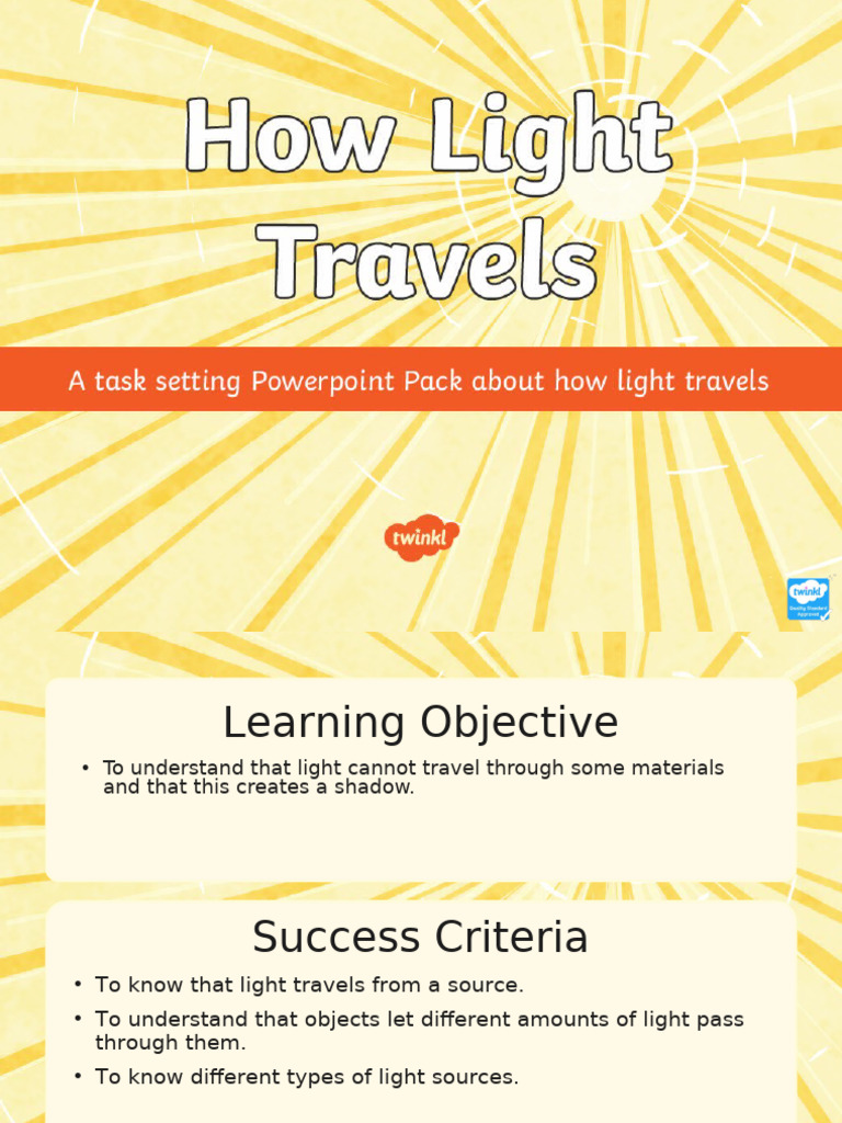 How Light Travels | PDF | Light | Shadow