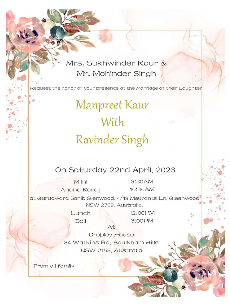 Wedding Card | PDF