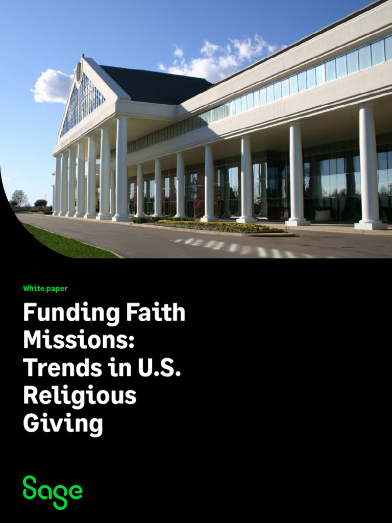 Funding Faith Missions Trends in U.S. Religious Giving 1 | PDF ...
