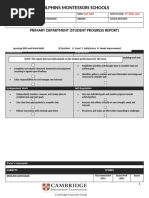 Report On Learner Not Promoted or Progressed To The Next Grade E110 | PDF