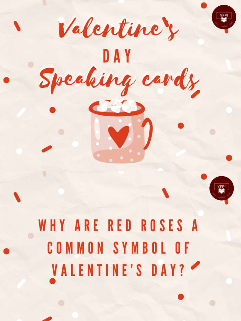 Valentine's Day Speaking Cards PDF | PDF