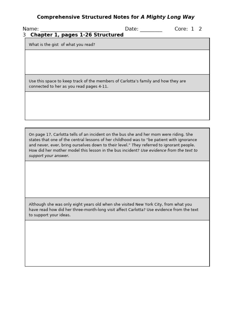 Mighty Long Way Comprehensive Structured Notes | PDF | Society Of The ...