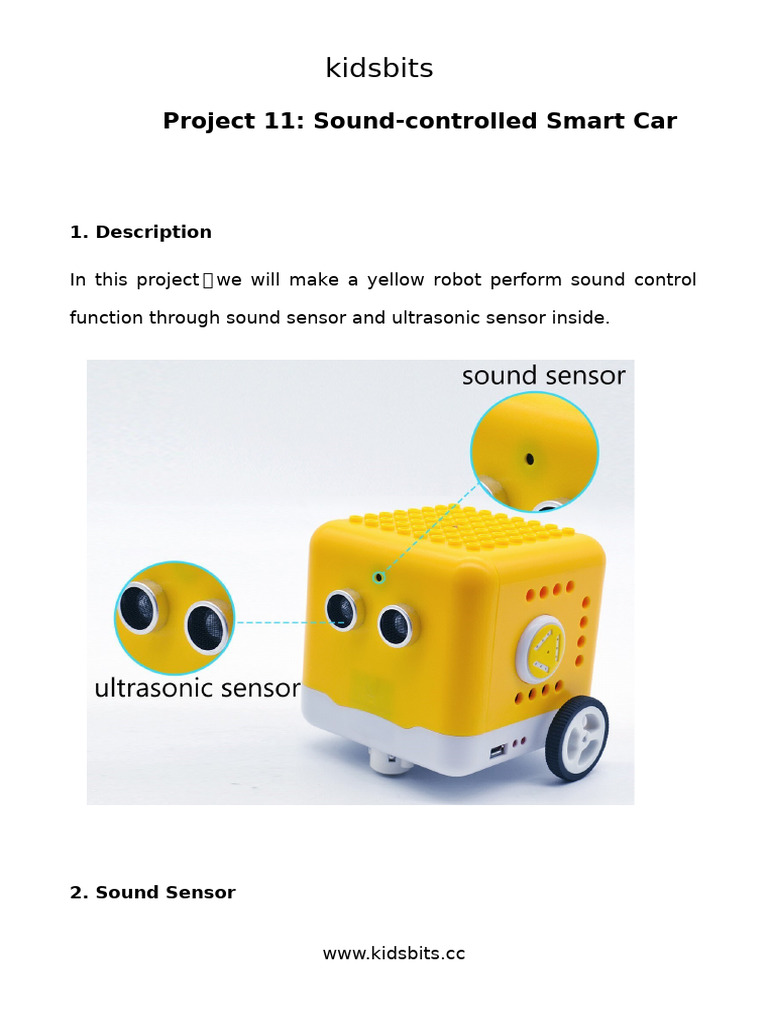 Project 11 Sound Controlled Smart Car | PDF