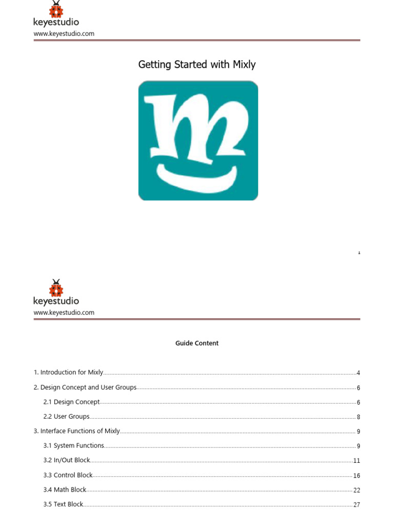 Getting Started With Mixly | PDF | Computer Programming | Infrared
