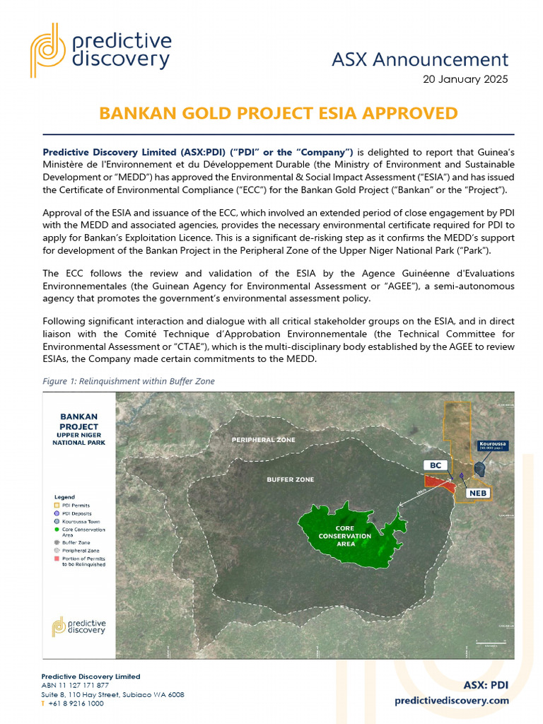 Bank An Gold Project Es I A Approved | PDF | Environmentalism ...