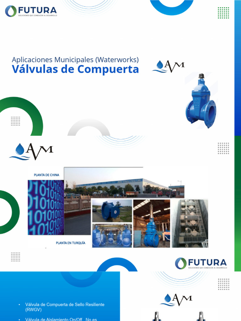 Presentación Válvulas de Compuerta | PDF | Hierro fundido | Ingeniería de Edificación