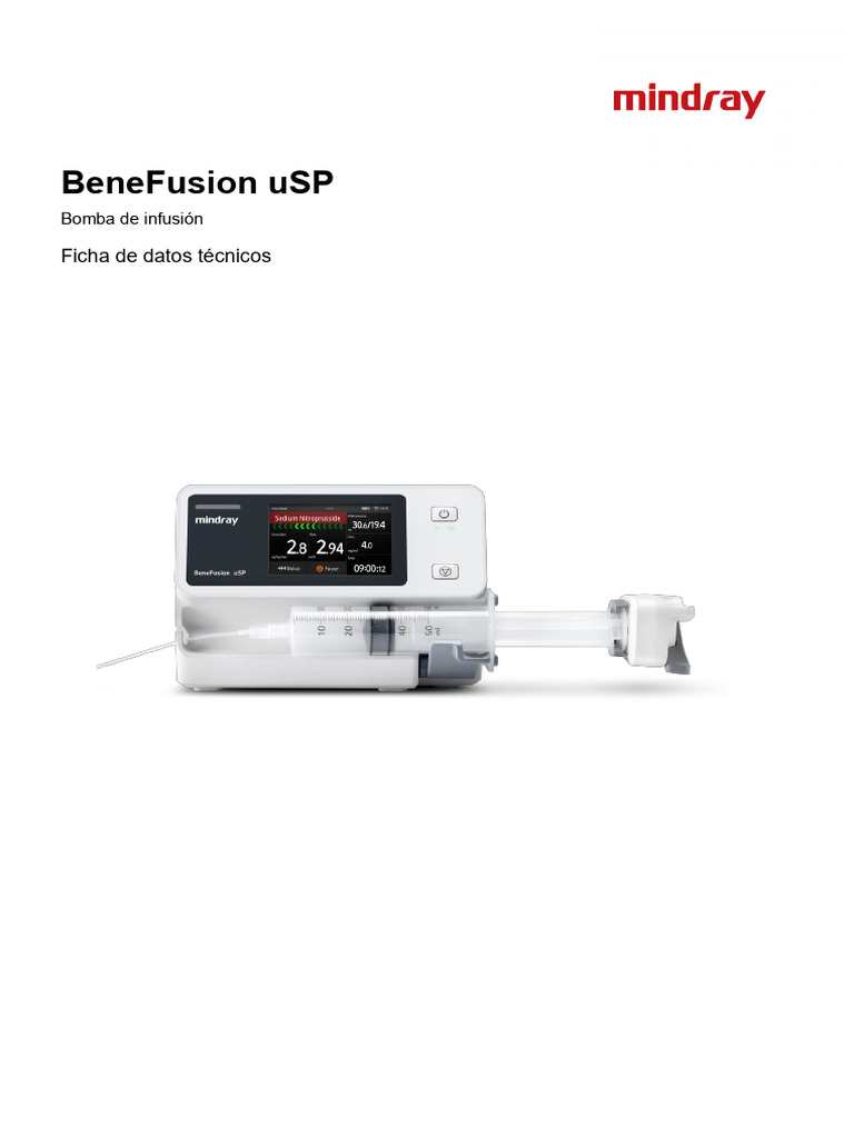 BeneFusion uSP - Datasheet (ESP) - 2023 | PDF