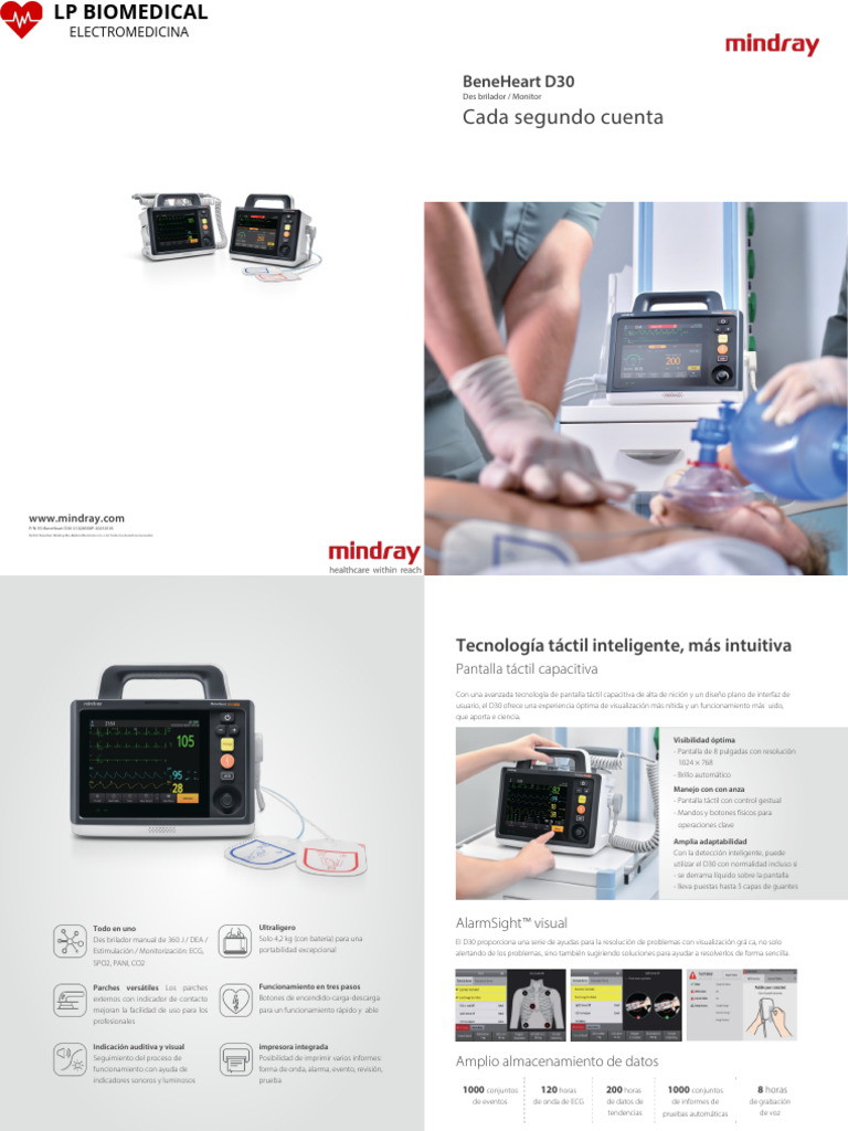 Desfibrilador Mindray D30 PDF | PDF | Reanimación cardiopulmonar ...