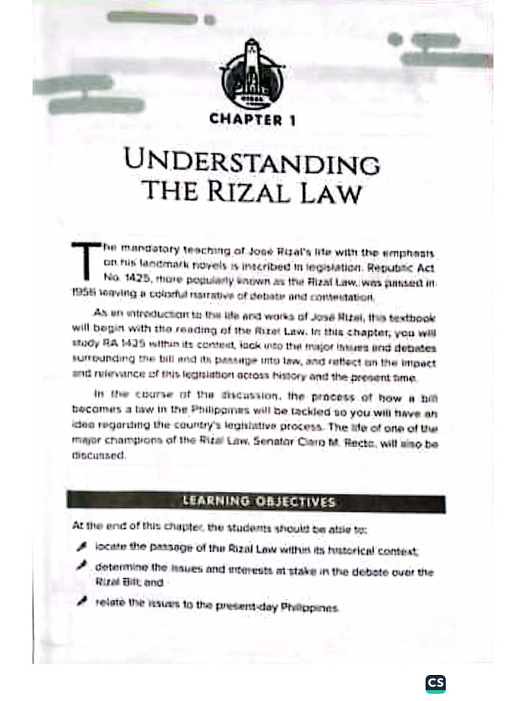 Rizal Chapter 1 and 2 | PDF