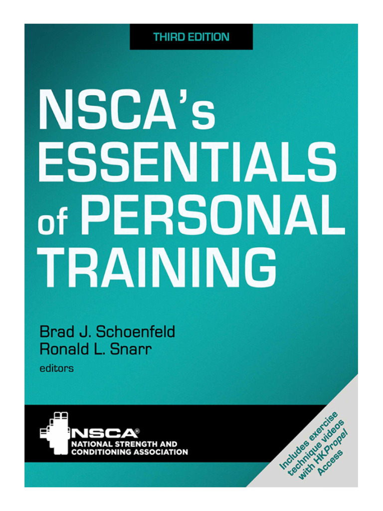 NSCA's Essentials of Personal Training 3rd Edition | PDF
