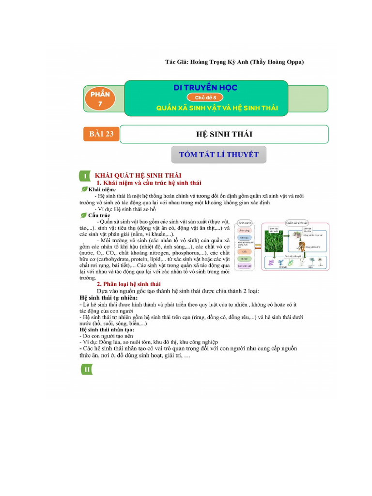 Tron Bo Bai Tap Theo Bai Hoc Sinh Hoc 101112 | PDF