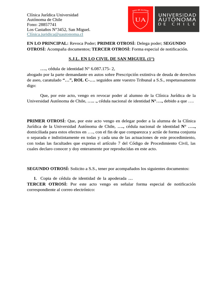 Revoca y Delega Poder | PDF