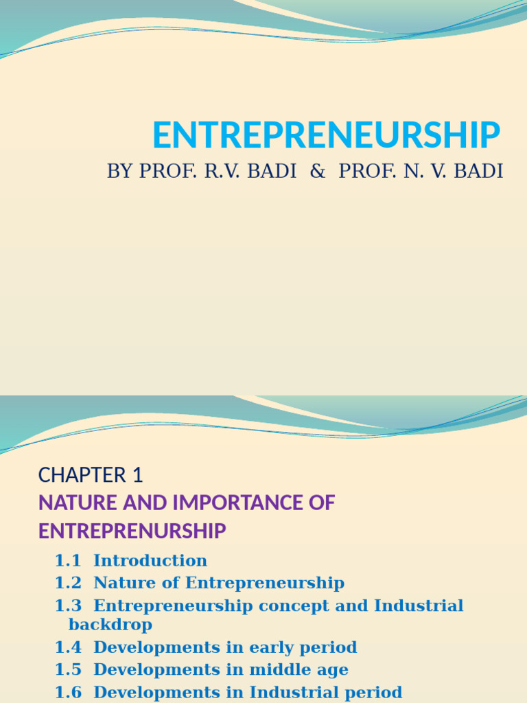 CHAPTER 1 | PDF | Entrepreneurship | Economies