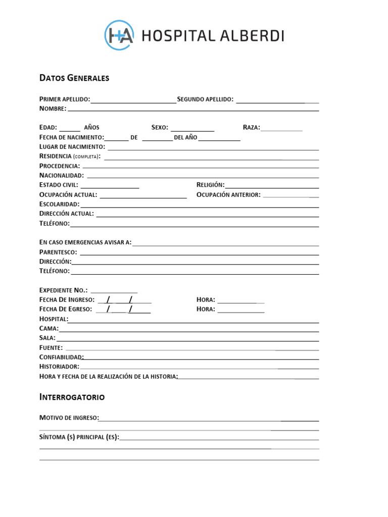 Historia Clinca | PDF