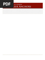Overview of Schein's Career Anchors | PDF | Autonomy | Leadership