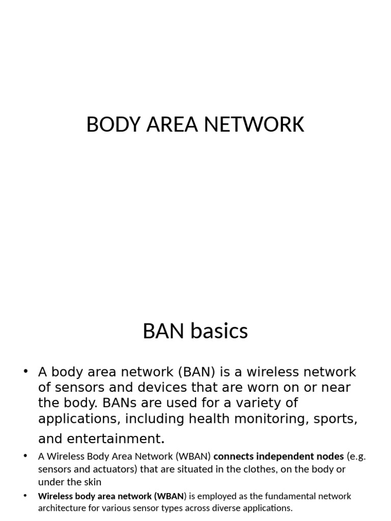 BODY AREA NETWORK | PDF