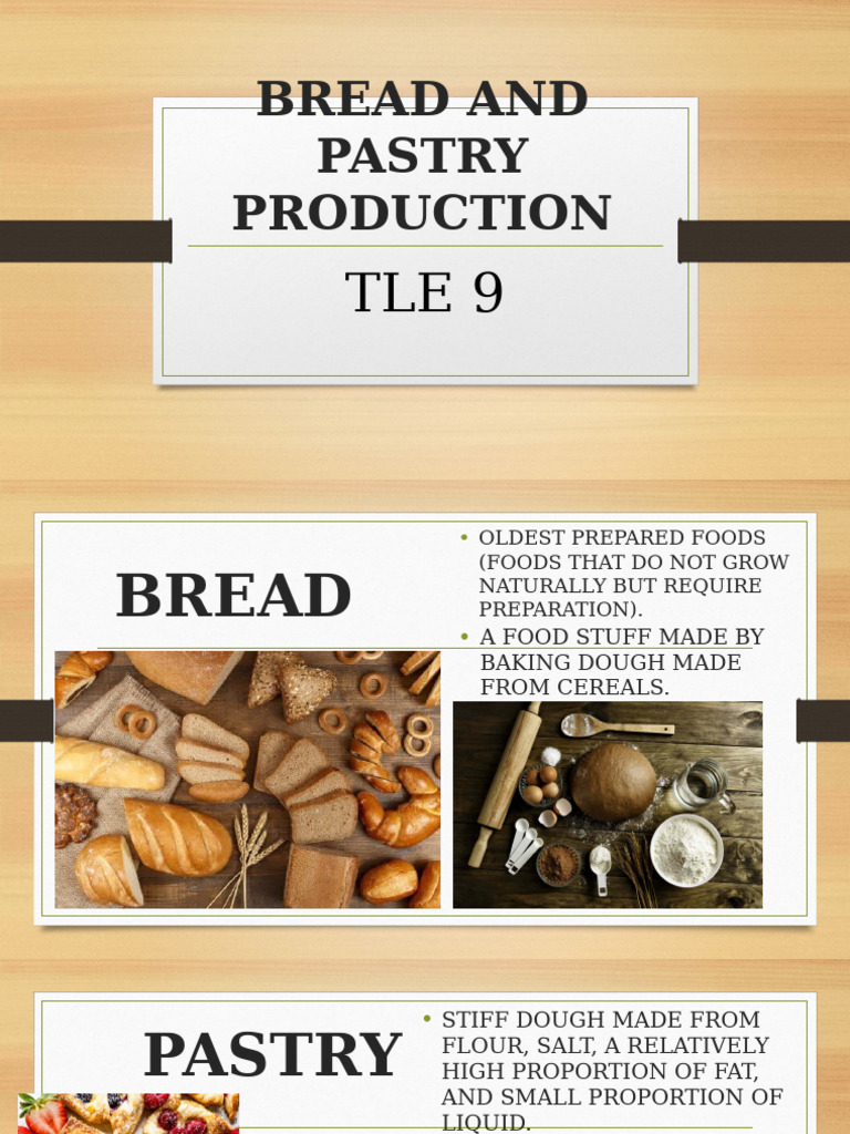 Bread and Pastry Production Definition of Terms 1 | PDF | Breads | Flour