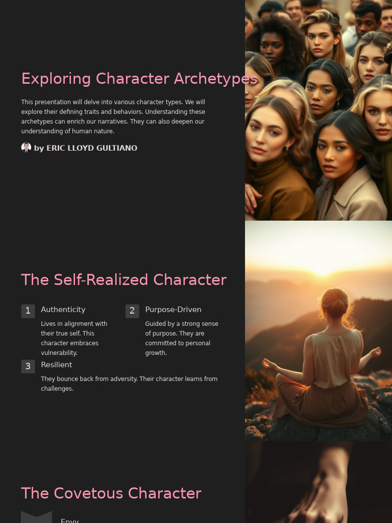 Exploring Character Archetypes | PDF