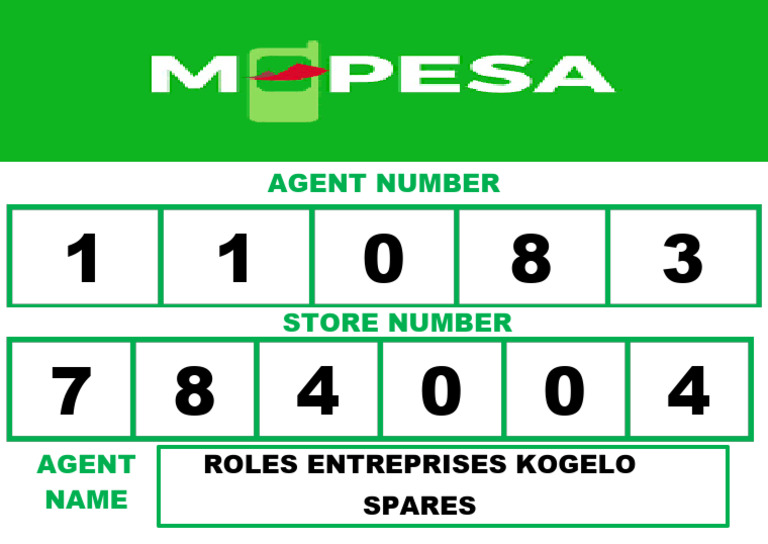 Mpesa Agent Template | PDF