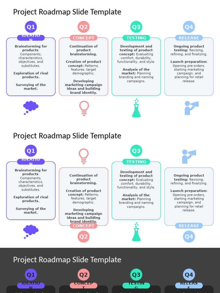 FF0443 01 Project Roadmap Slide Template 16x9 1 | PDF