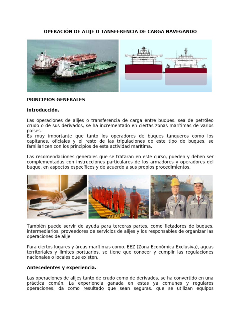 Guía de Operaciones de Alije Marítimo | PDF | Aislador (Electricidad)