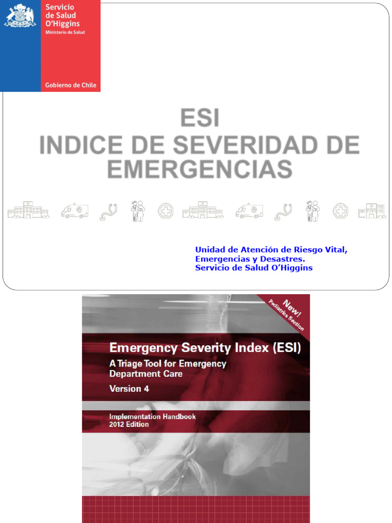Triage Pediátrico con ESI en Emergencias | PDF | Reanimación cardiopulmonar | Especialidades Medicas