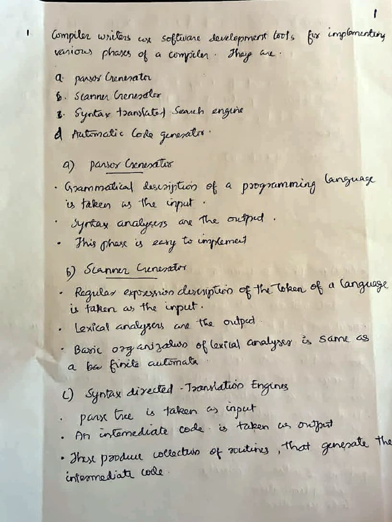 Compiler Notes | PDF