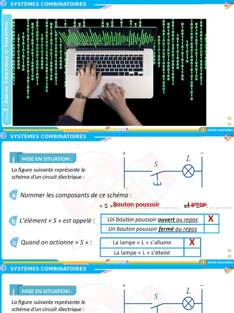 Les Fonctions Logiques de Base 2024-Fin | PDF | Interrupteur | Fonction logique