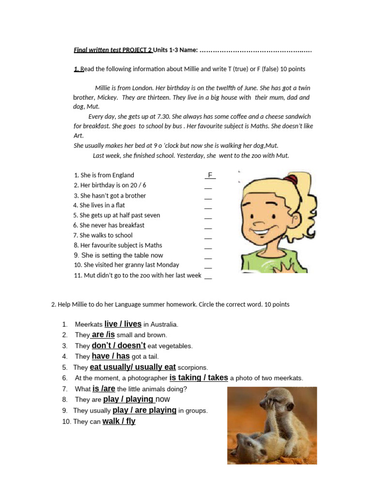 project 1 units 1-5 exam | PDF | Syntax | Grammar