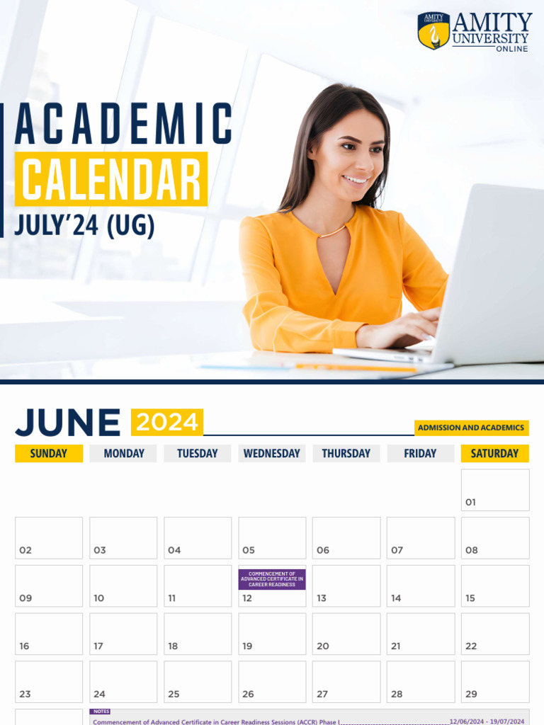 Academic Calendar July 2024 UG | PDF | Academic Term | Learning